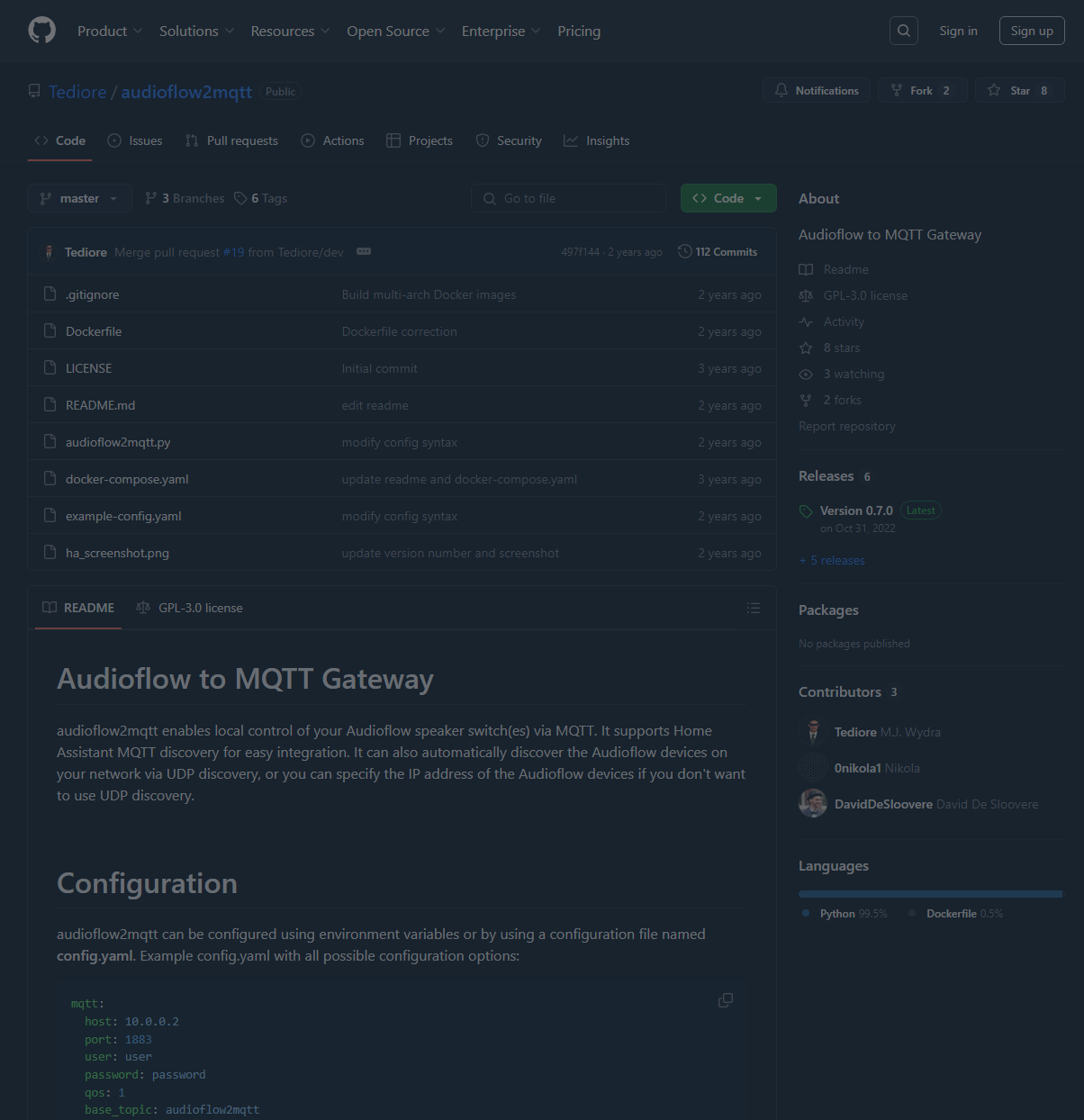 MQTT and Home Assistant – Audioflow