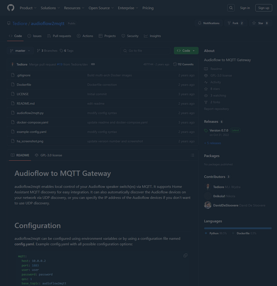 MQTT and Home Assistant – Audioflow