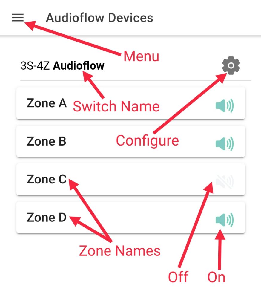 Using the App – Audioflow
